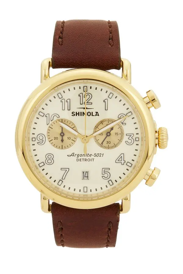 Shinola Runwell Chronograph 41mm Watch - Ivory
