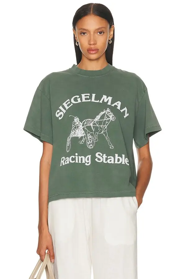 SIEGELMAN STABLE Racing Stable Crop Tee