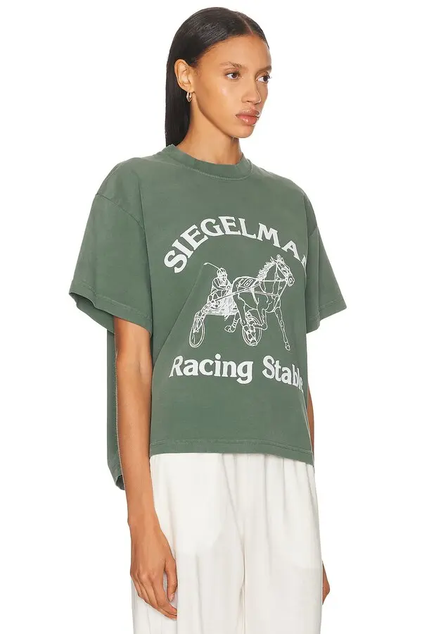 SIEGELMAN STABLE Racing Stable Crop Tee