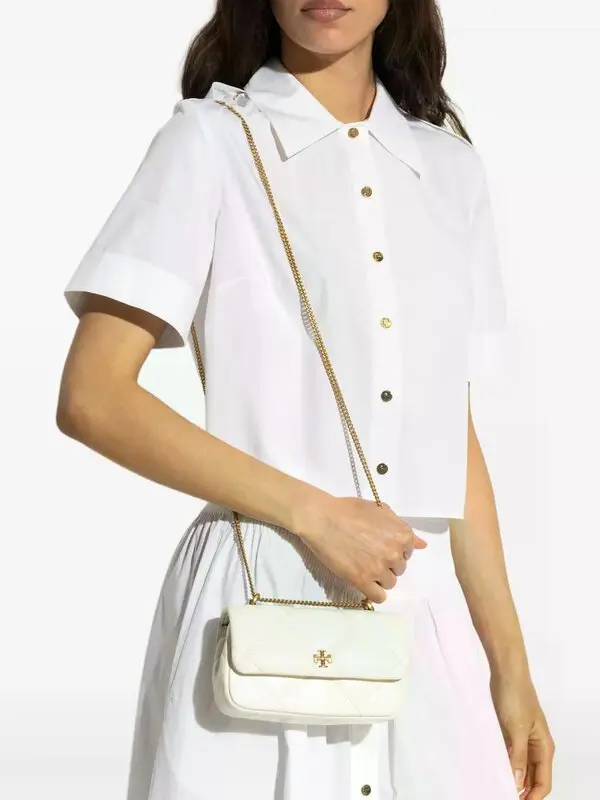 Tory Burch Mini Kira Diamond-quilted Shoulder Bag - Neutrals
