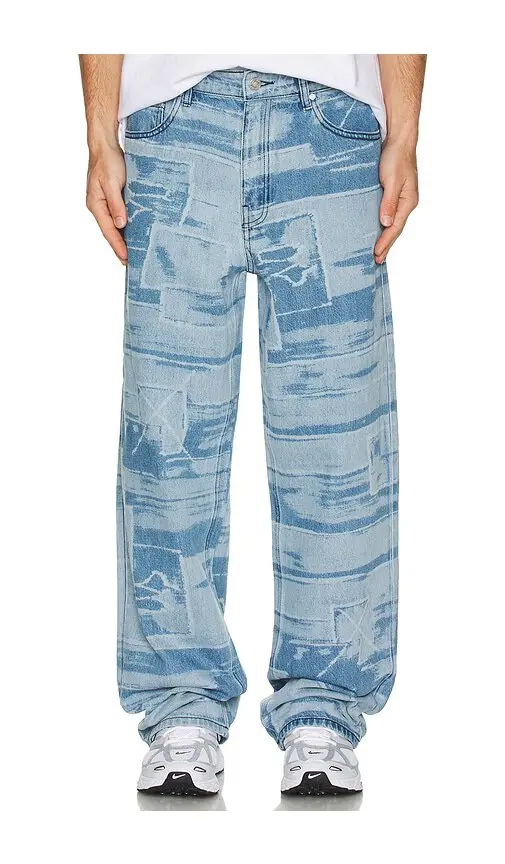 BABYLON 5 Pocket Laser Printed Jeans
