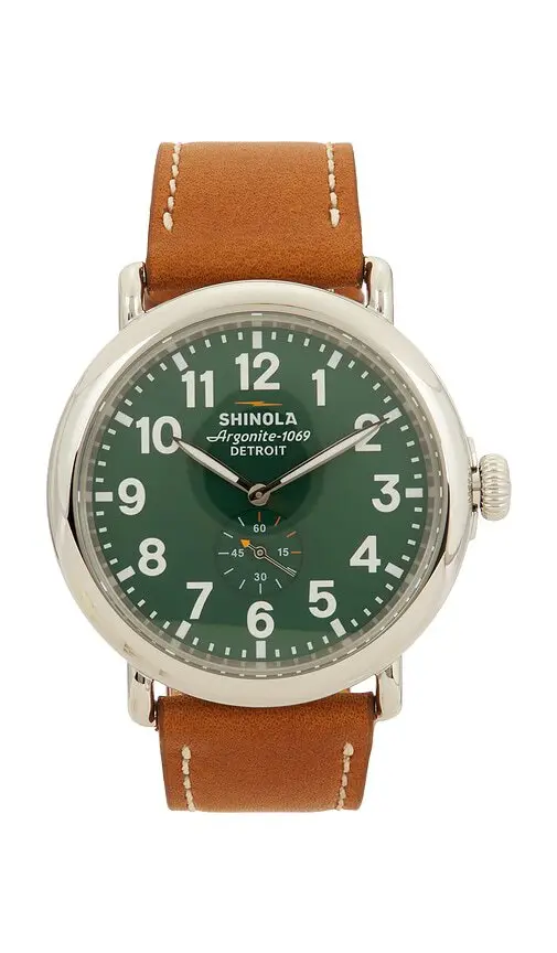 Shinola Runwell 47mm Watch - Green