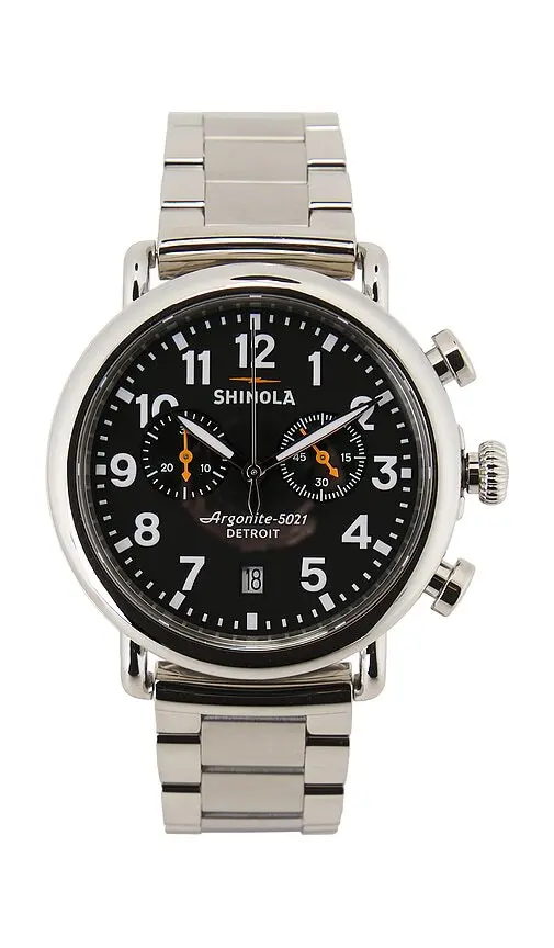 Shinola Runwell 2 Eye Chrono 41mm Bracelet Watch - Black
