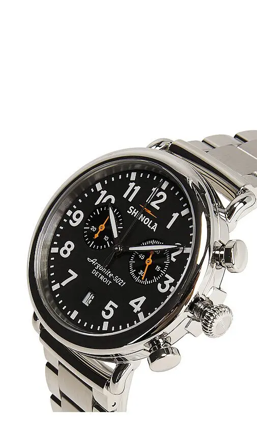 Shinola Runwell 2 Eye Chrono 41mm Bracelet Watch - Black