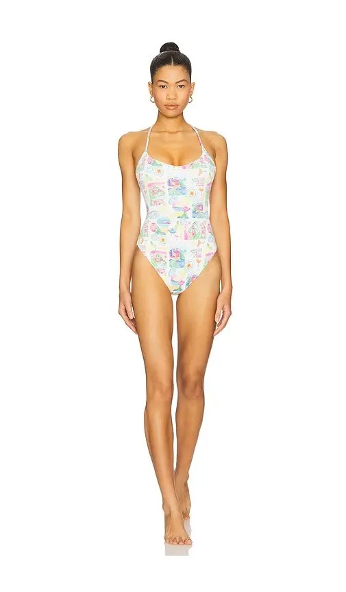 Show Me Your Mumu Positano One Piece Swimsuit - Amalfi Coast Rib