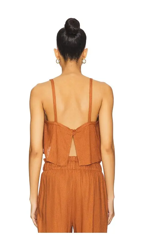 WeWoreWhat Linen Trapeze Tank