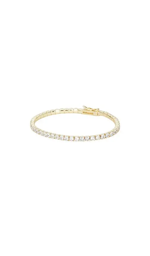 Shashi Diamond Tennis Medium Bracelet - Gold