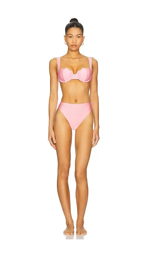 Tularosa Emeline Scalloped Underwire Bikini Top