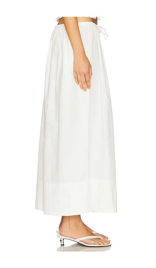 PISTOLA Poplin Maxi Skirt - Le Blanc