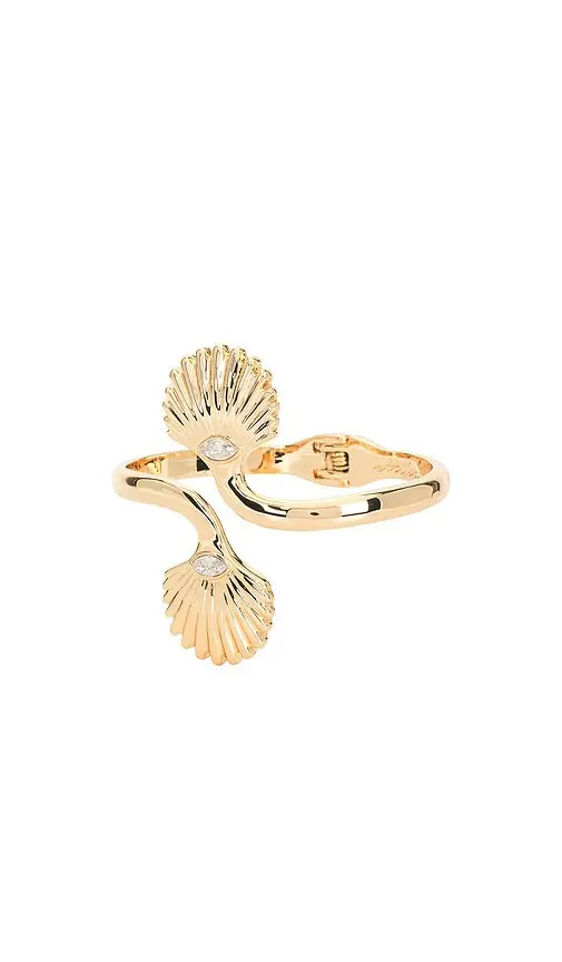 Ettika Oceanic Dream Scallop Bangle - Gold