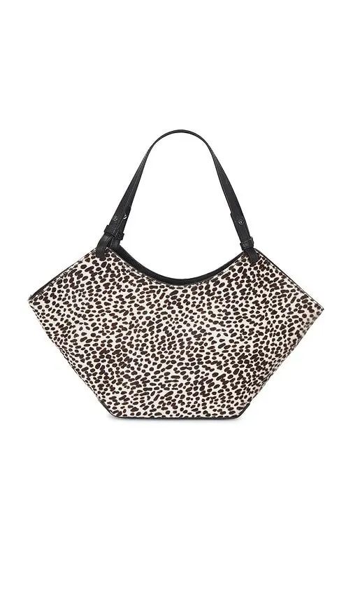 FLATTERED Dilba Mini Tote Bag - Leather Hair Chocolate Dot