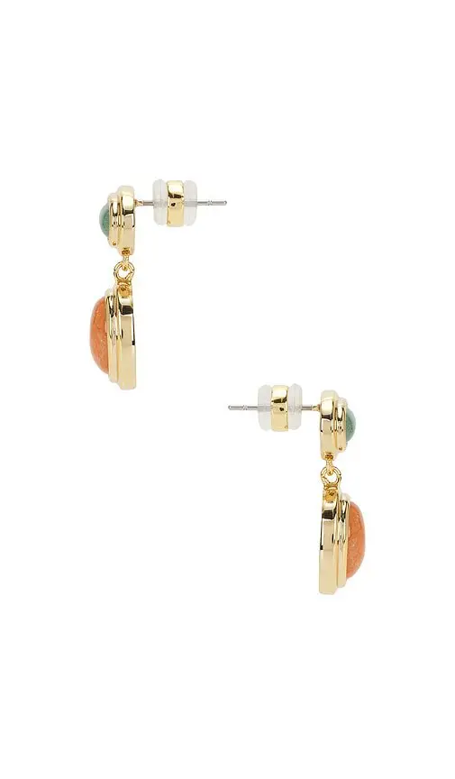 LUV AJ Sunset Double Stone Stud Earrings