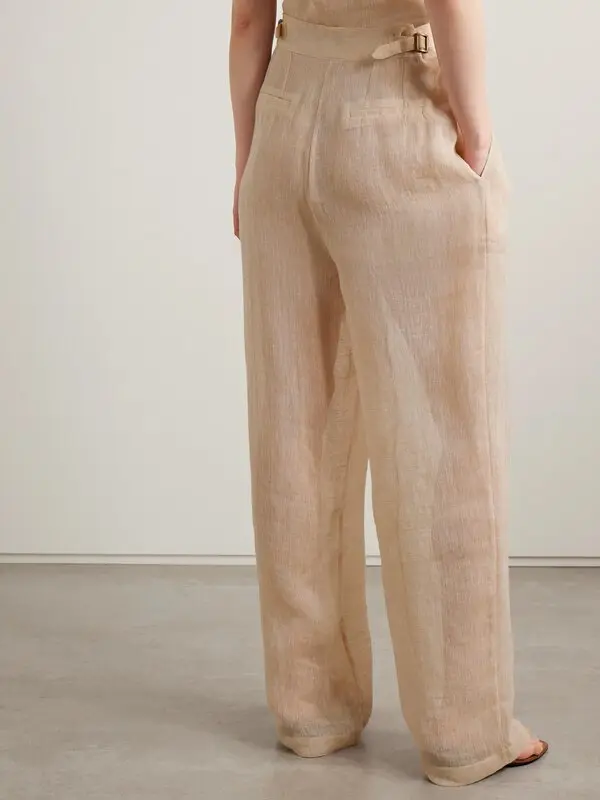 Le Kasha Sohag Wide-leg Linen Pants