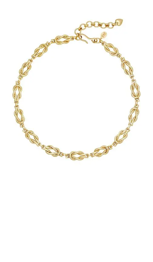 Brinker & Eliza Love Knot Chain Necklace - Gold
