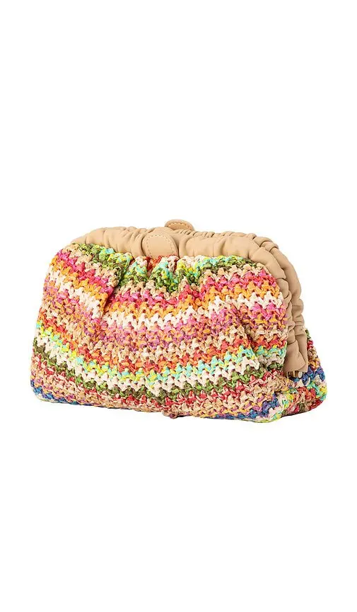 OLGA BERG Amalia Petite Gathered Clutch