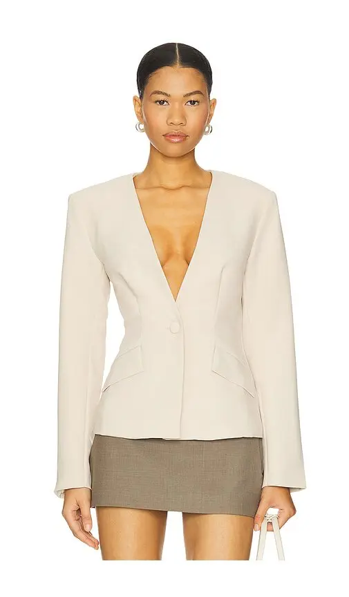 ALL THE WAYS Elizabeth Deep V Blazer