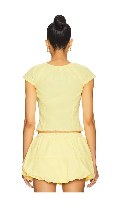 Amanda Uprichard X Revolve Pinto Top - Yellow