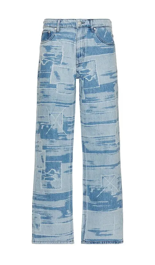 BABYLON 5 Pocket Laser Printed Patched Pants