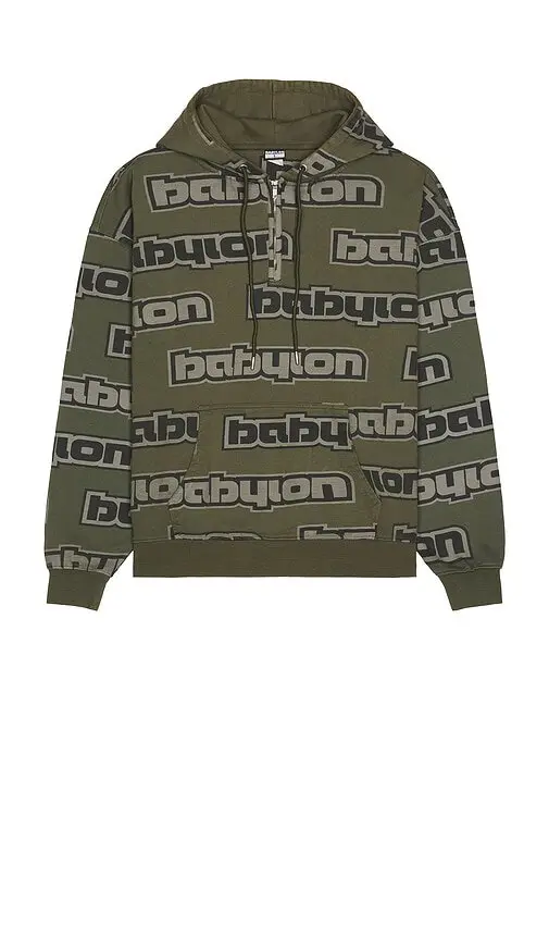 BABYLON All Over Logo Hoodie