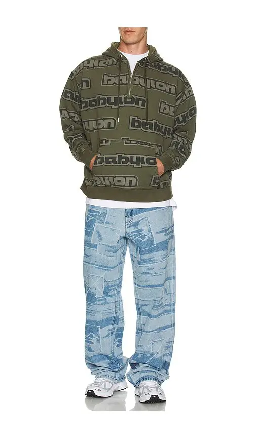 BABYLON All Over Logo Hoodie
