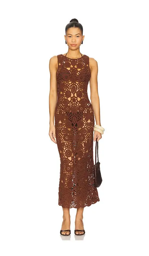 SNDYS. Tala Maxi Dress - Brown