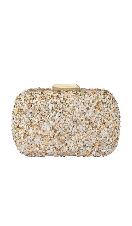 OLGA BERG Savannah Pebble Clutch