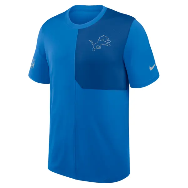 Nike Detroit Lions Sideline Coach Dri-fit Nfl Top - Blue