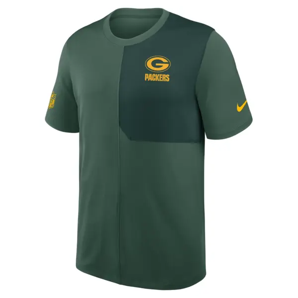 Nike Bay Packers Sideline Coach Dri-fit Nfl Top - Green