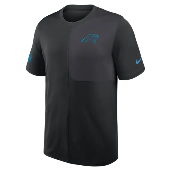 Nike Carolina Panthers Sideline Coach Dri-fit Nfl Top - Black