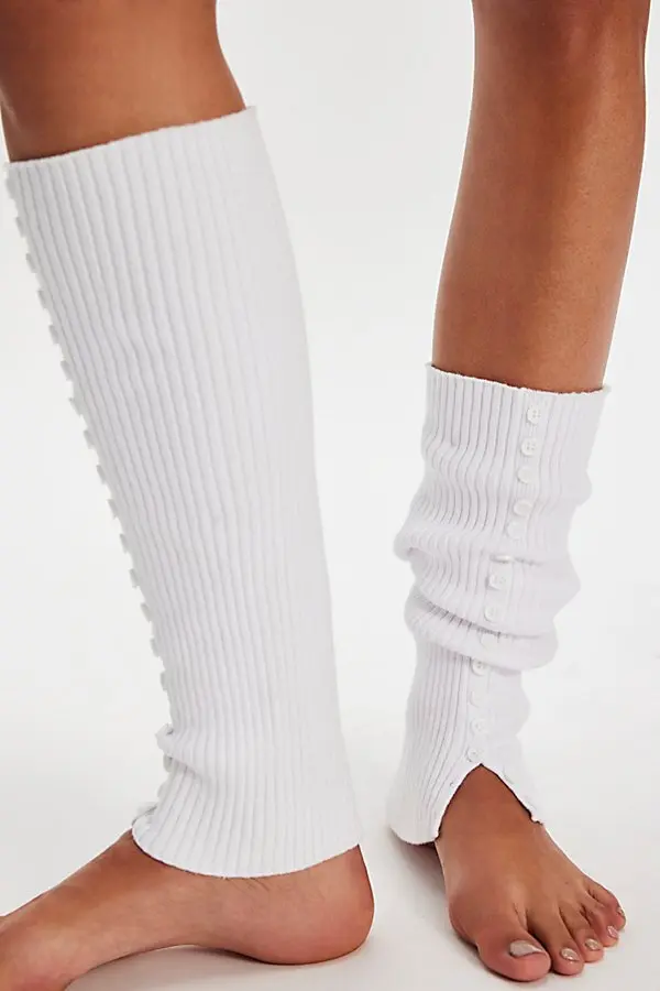 Free People City Cool Legwarmers - White