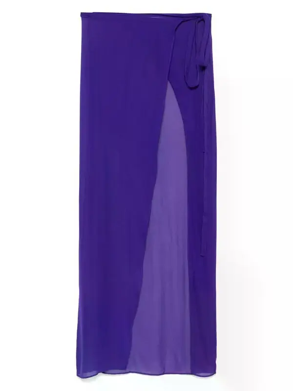 MAISON CLOSE Fever Wrap Skirt - Purple