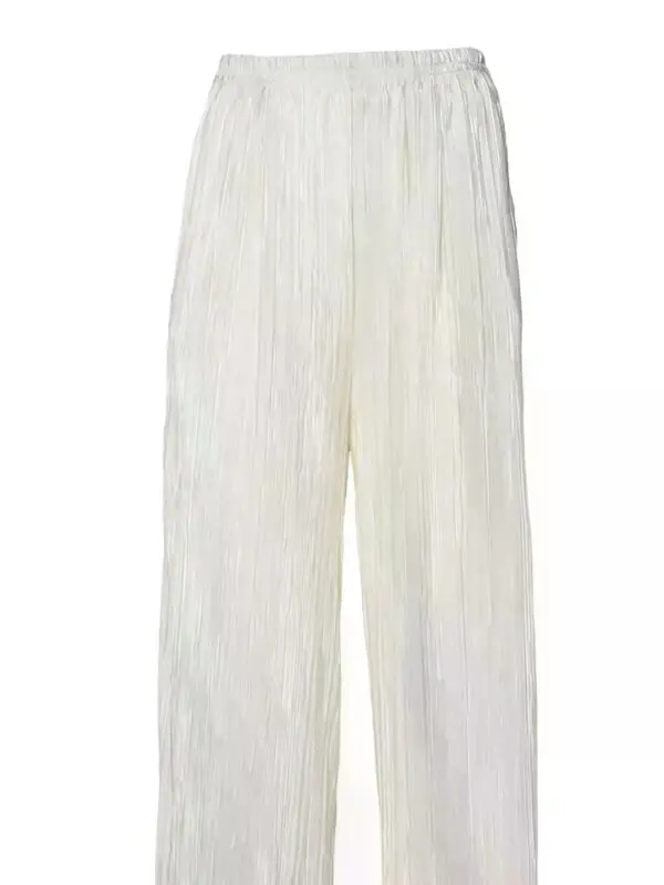SOLOTRE Pleated Wide-leg Trousers