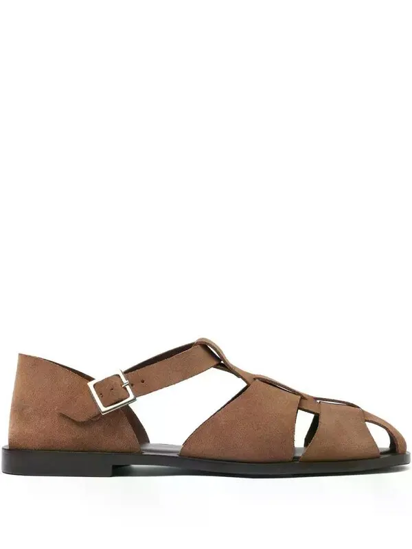 SCAROSSO Apollo Caged Sandals - Brown