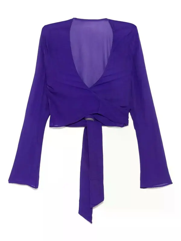 MAISON CLOSE Fever Long Sleeve Top - Purple