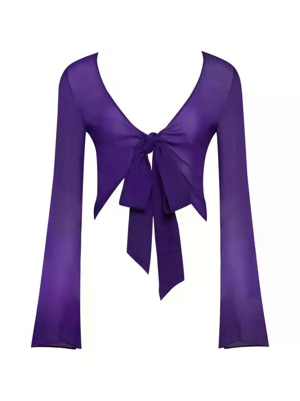 MAISON CLOSE Fever Long Sleeve Top - Purple