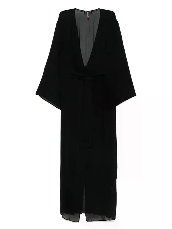 MAISON CLOSE Fever Beach Kimono - Black