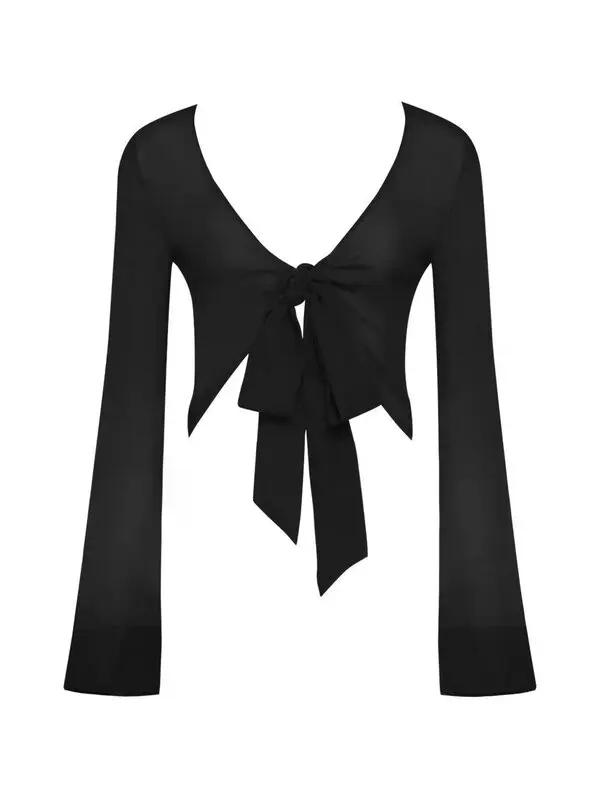 MAISON CLOSE Fever Long Sleeve Top - Black