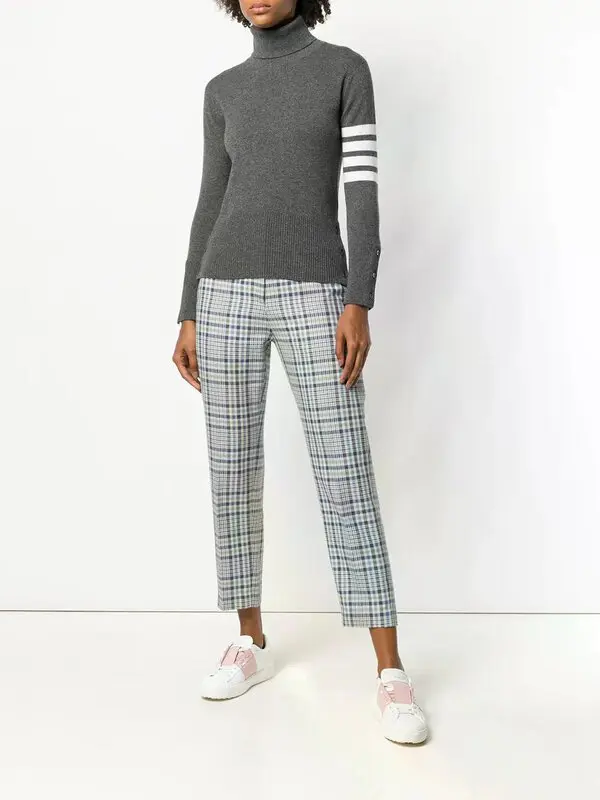 Thom Browne Roll Neck Jumper - Grey