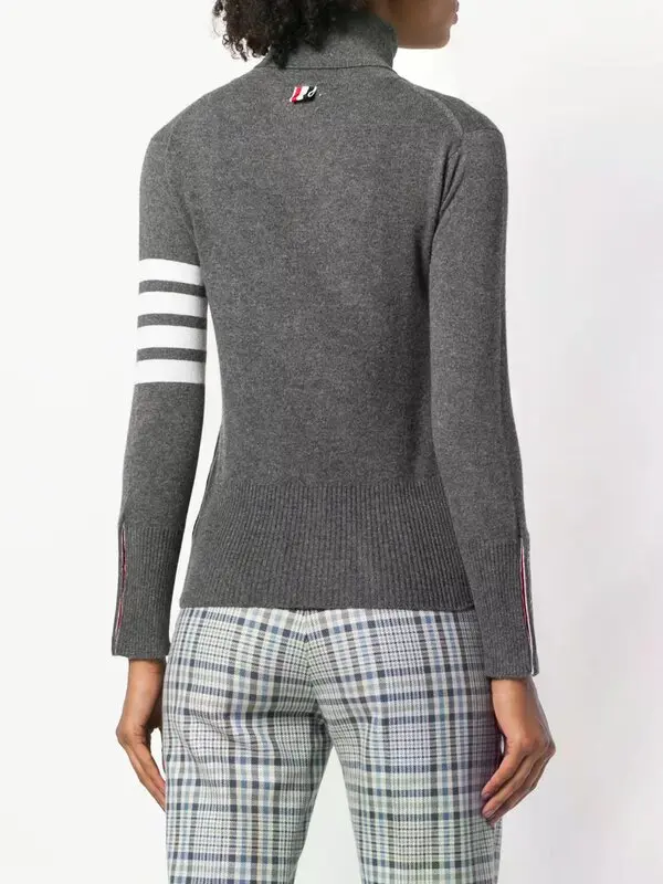 Thom Browne Roll Neck Jumper - Grey
