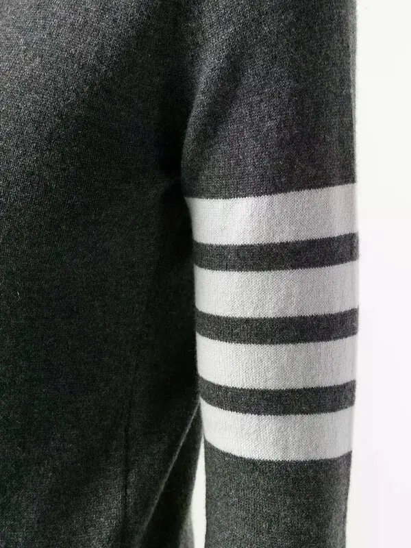 Thom Browne Roll Neck Jumper - Grey