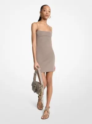 Michael Kors Stretch Knit Cami Dress - Brown