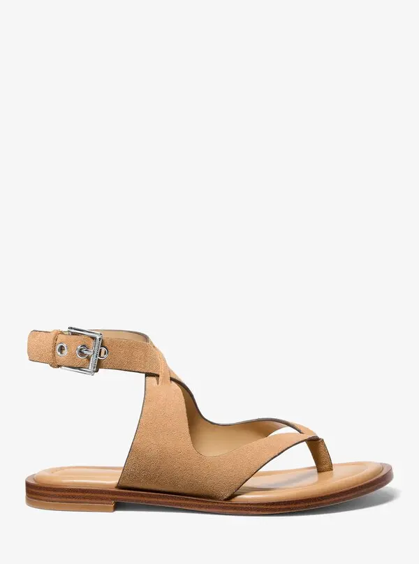 Michael Kors Irene Suede Wrap Sandal