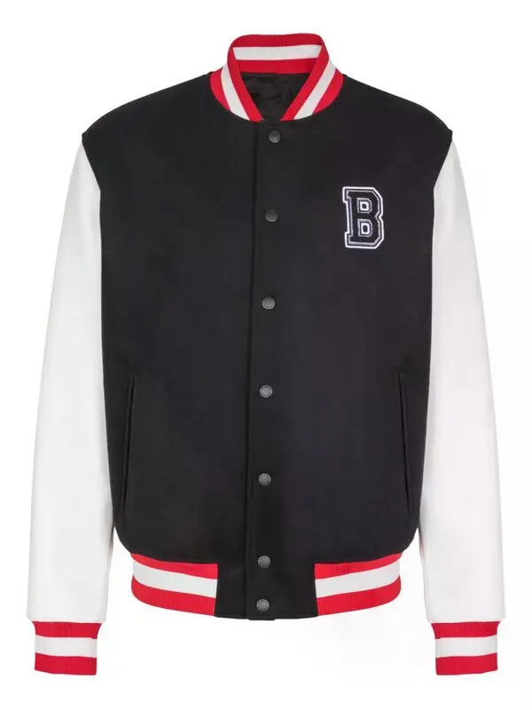 Balmain Varsity Bomber Jacket - Black