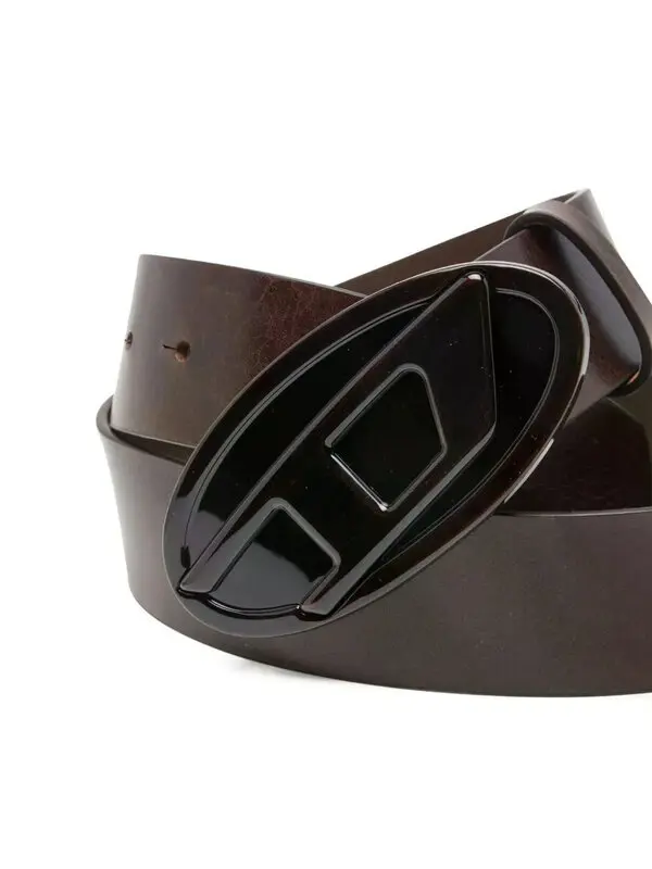 DIESEL® Oval Buckle Belt - Brown