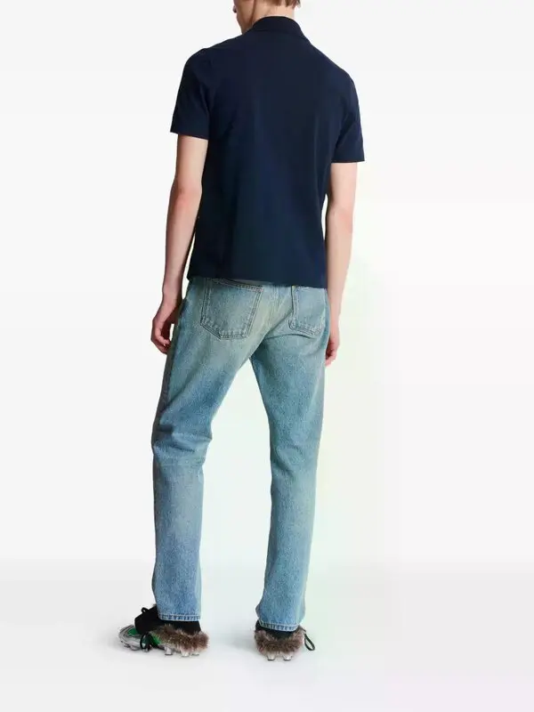 Balmain Cotton Polo Shirt - Blue