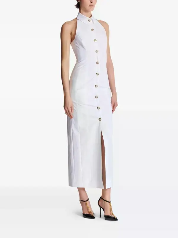 Balmain Poplin Midi Dress