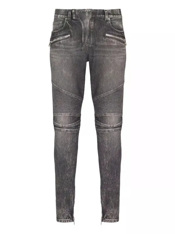 Balmain Slim-fit Biker Jeans