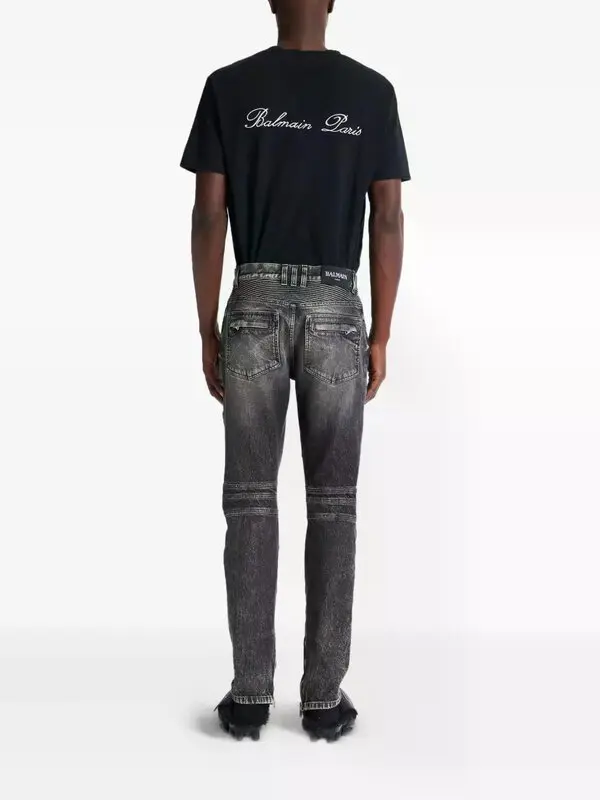Balmain Slim-fit Biker Jeans