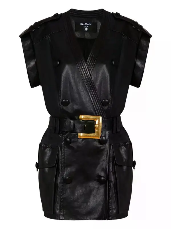 Balmain Belted Mini Dress