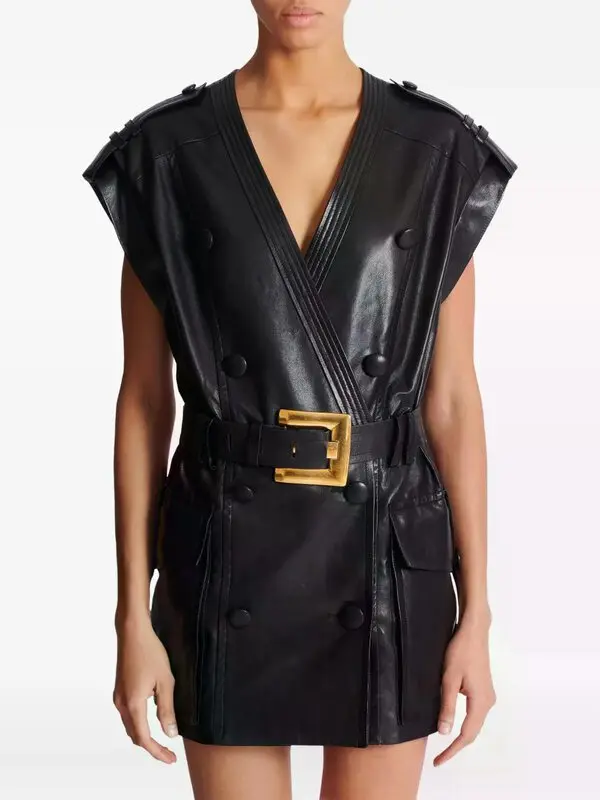 Balmain Belted Mini Dress